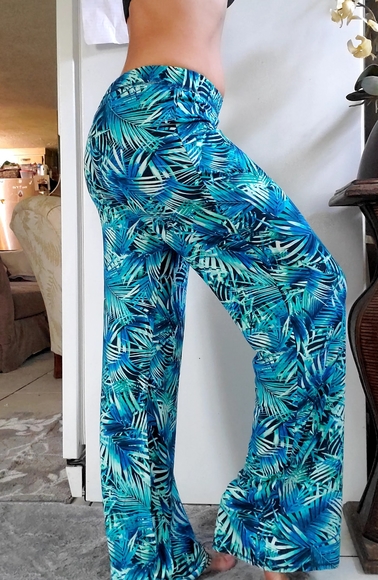 PINK Victoria's Secret | Pants & Jumpsuits | Rare Ln Vs Pink Fern Side ...